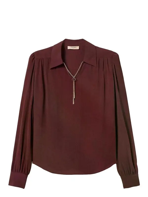 TWINSET Chain-embellished Blouse - Red
