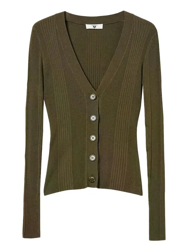 TWINSET Rib-knit Button Cardigan - Green