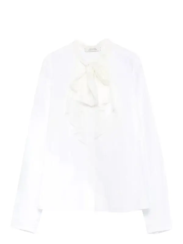 Dorothee Schumacher Draped-bow Ruffled Blouse - White
