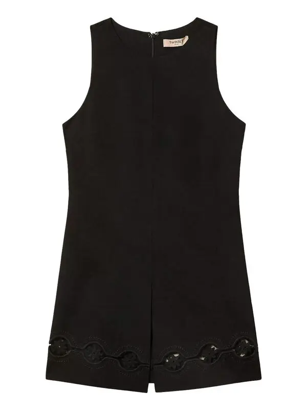 TWINSET Floral Embroidery Tunic - Black
