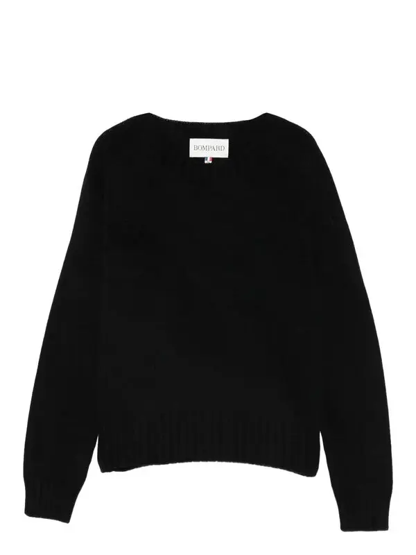 Eric Bompard Round-neck Cashmere Sweater - Black