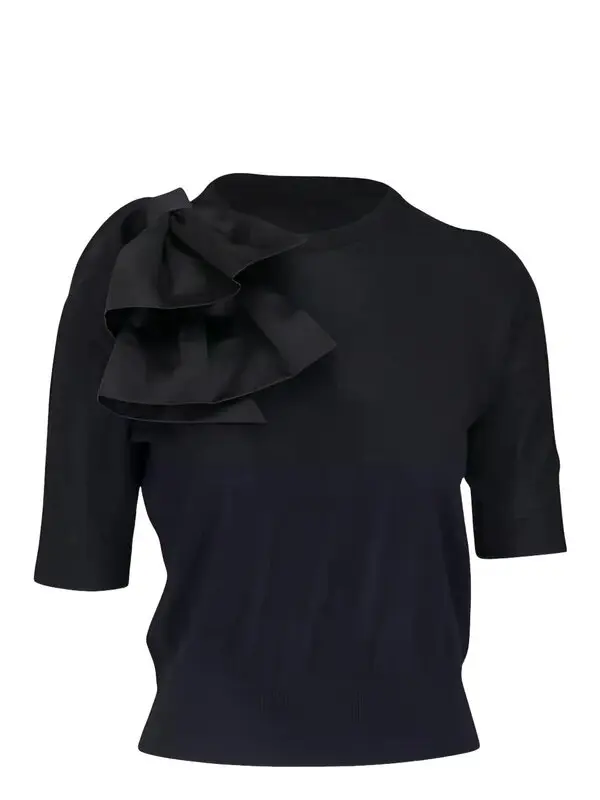 Dorothee Schumacher Bow-detail T-shirt - Black