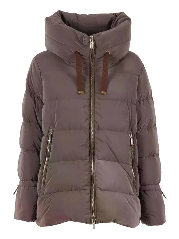 MOORER Gadia Puffer Jacket - Brown