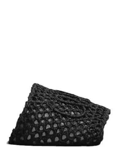 Chloé Crochet-effect Flat Sandals - Black