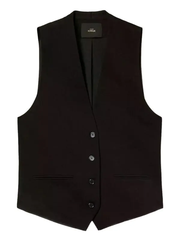TWINSET Buttoned Waistcoat - Black