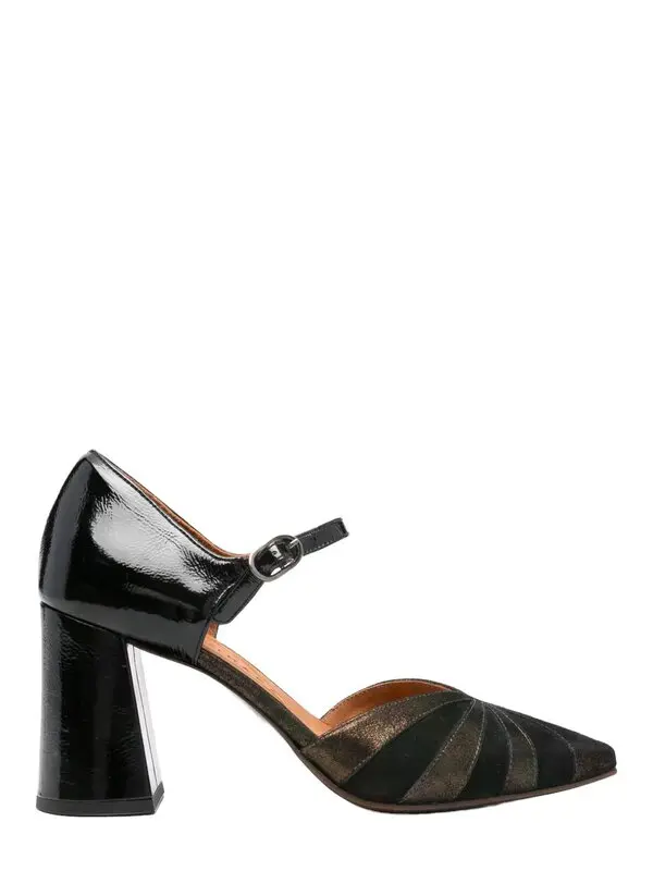Chie Mihara 80mm Leather Ankle-strap Pumps - Black