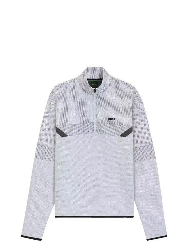 BOSS Short-zip Sweatshirt - Grey