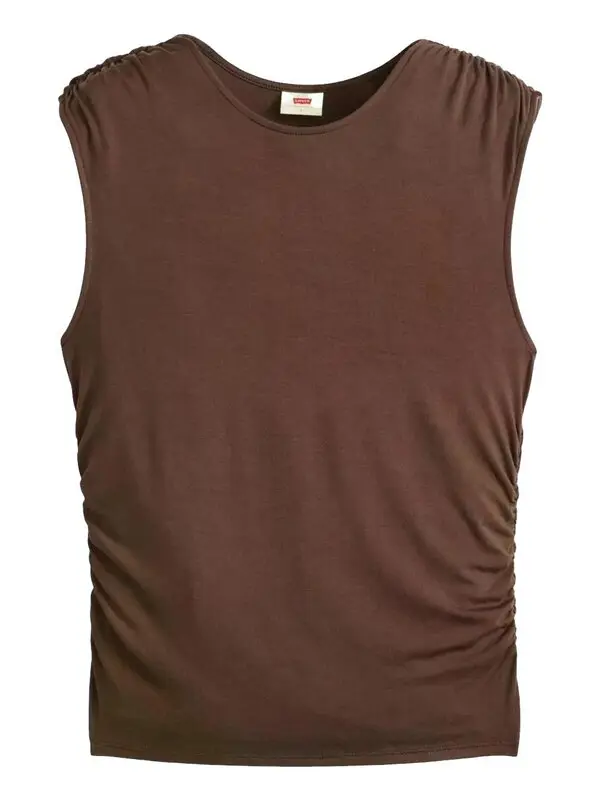 LEVI'S Crew-neck Tank Top - Brown
