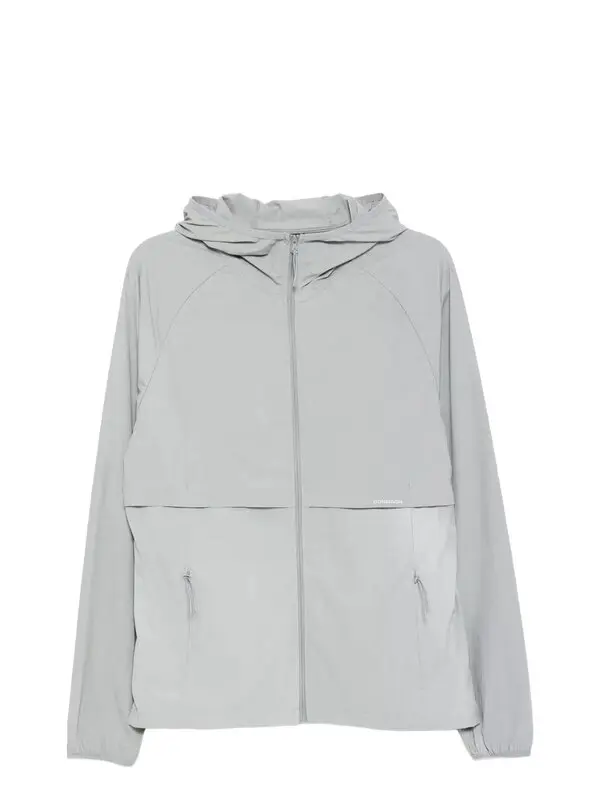 CONDITION WEAR Zip-up Windbreaker Jacket - Grey