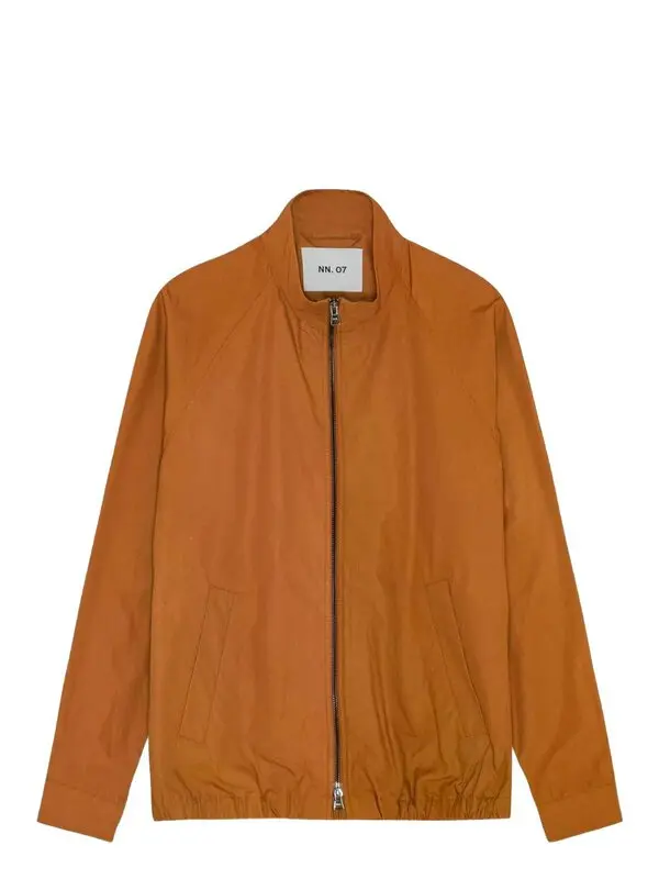 Nn07 Dave Zip-up Bomber Jacket - Brown