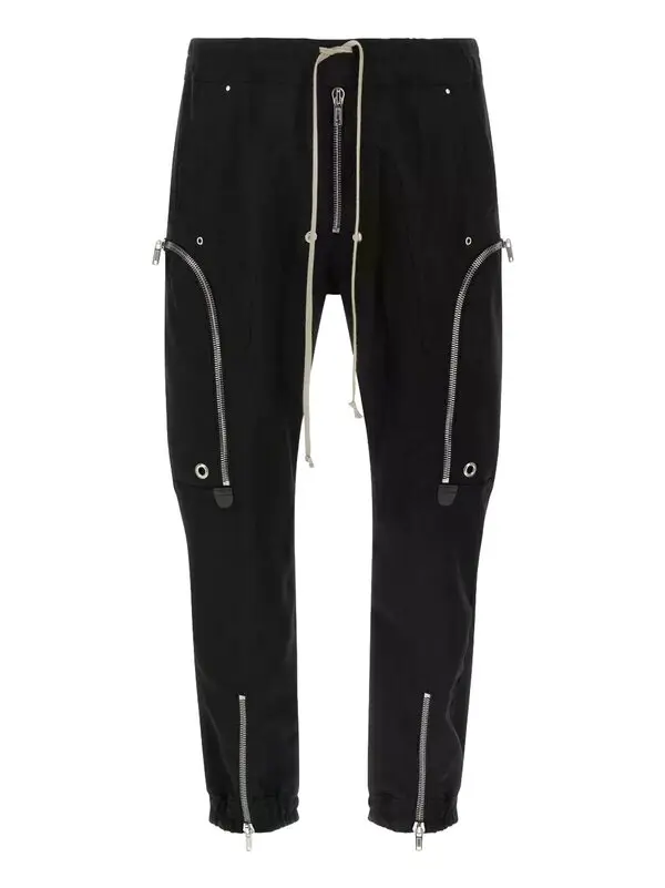 Rick Owens Cargo Zip-detail Trousers - Black