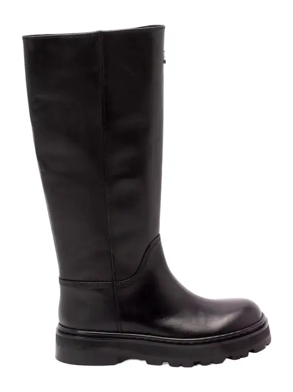 Patrizia Pepe 50mm Zip-detail Knee-high Boots - Black