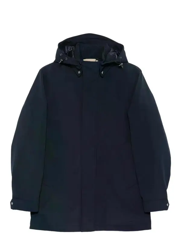 Woolrich Hooded Coat - Blue