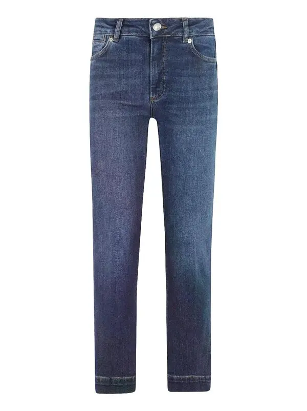 Sportmax Straight-leg Jeans With Logo Patch - Blue