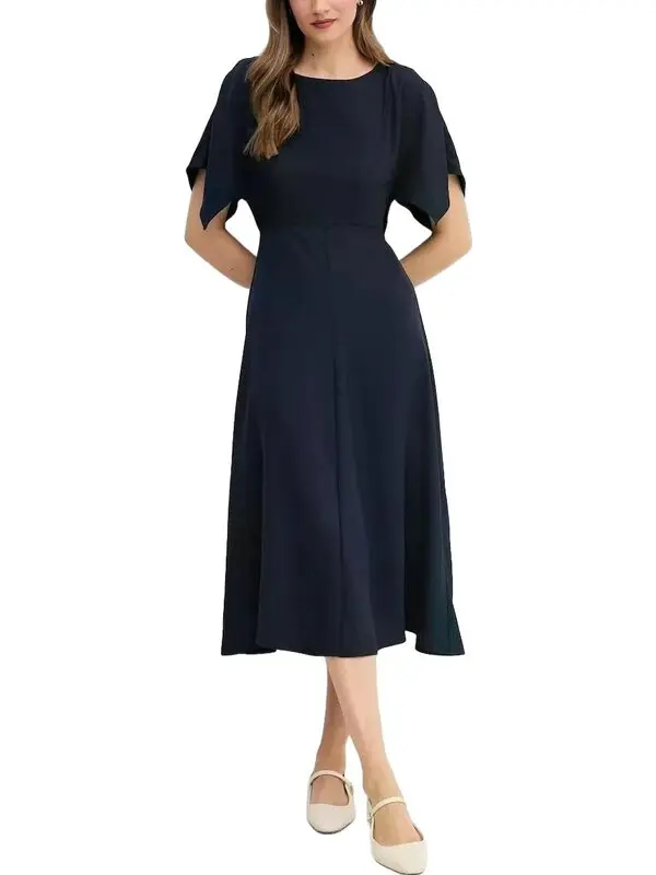 SANDRO FERRONE A-line Midi Dress - Blue