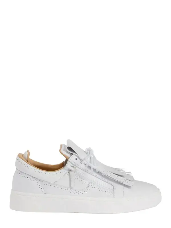 GIUSEPPE ZANOTTI Leather Sneakers - White