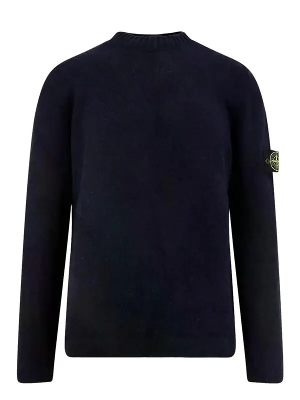 Stone Island Logo-patch Sweater - Blue