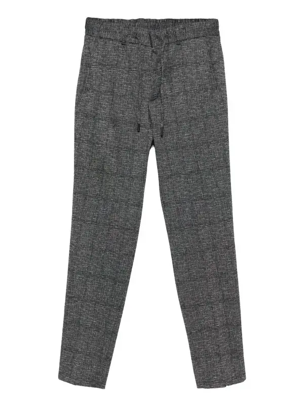 Karl Lagerfeld Textured Drawstring Trousers - Black