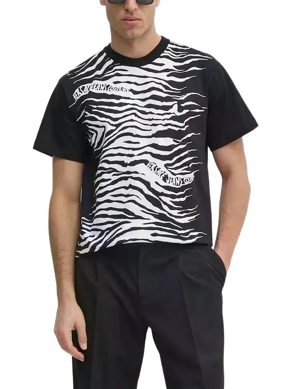 Versace Zebra-print T-shirt - Black