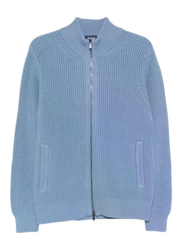 DRUMOHR Zip-front Cardigan - Blue