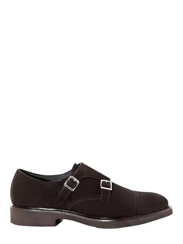 DOUCAL'S Double-buckle Monk Shoes - Brown