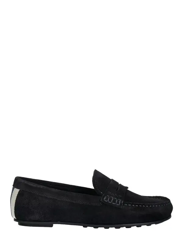 Gant Seabaya Penny-stripe Loafers - Black