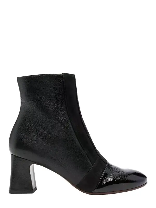 Chie Mihara 55mm Fitas Patent-leather Block-heel Boots - Black