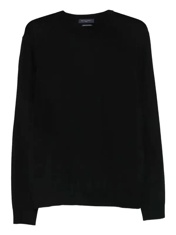 DANIELE FIESOLI Crew-neck Wool Sweater - Black