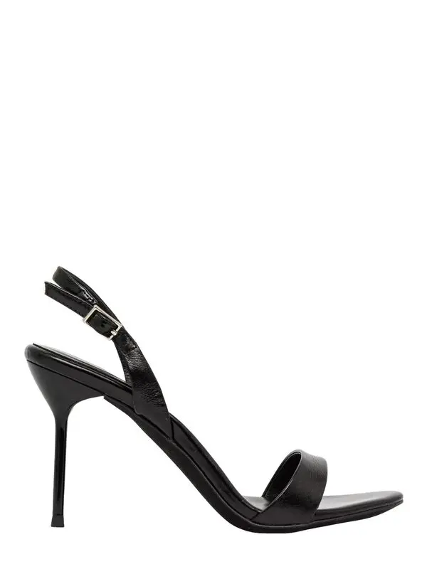 Jeffrey Campbell 95mm Go-getter Slingback Stiletto Sandals - Black