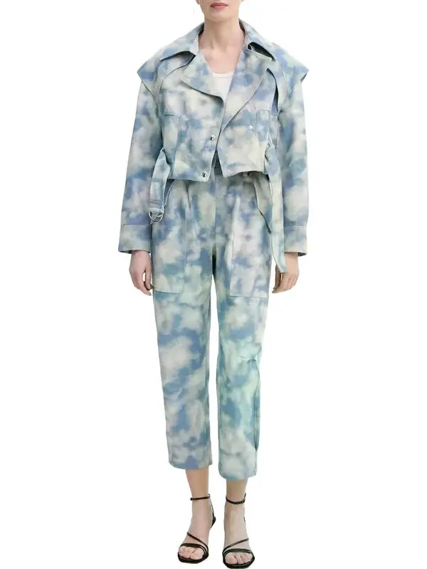IRO PARIS Cloud-print Jeans - Blue