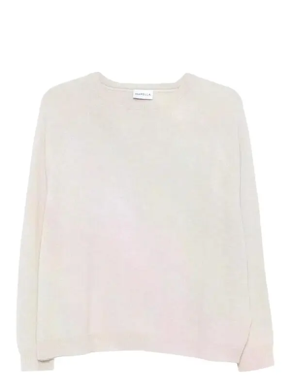 Marella Long-sleeve Cashmere Sweater - Neutrals