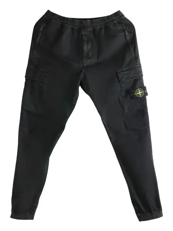 Stone Island Cargo-pocket Trousers - Black