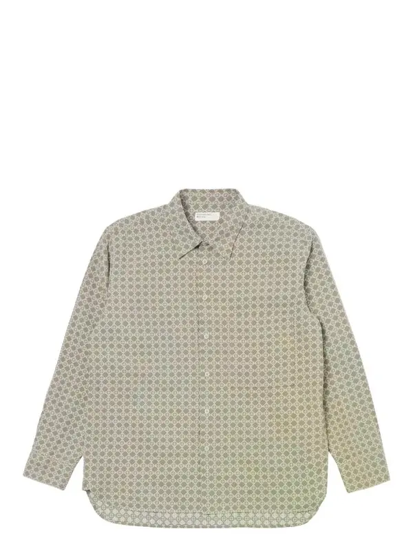 Universal Works Long-sleeve Geometric-print Shirt - Neutrals