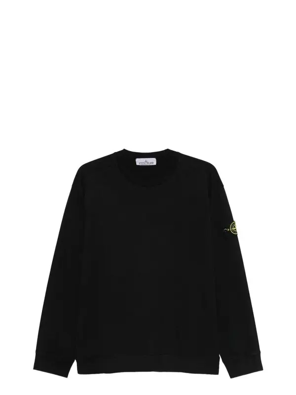 Stone Island Logo-patch Sweatshirt - Black