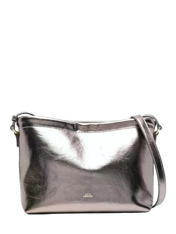 A.p.c. Metallic-effect Cross Body Bag - Gold