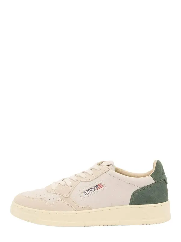 AUTRY 01 Medalist Low Sneakers - Sand/green