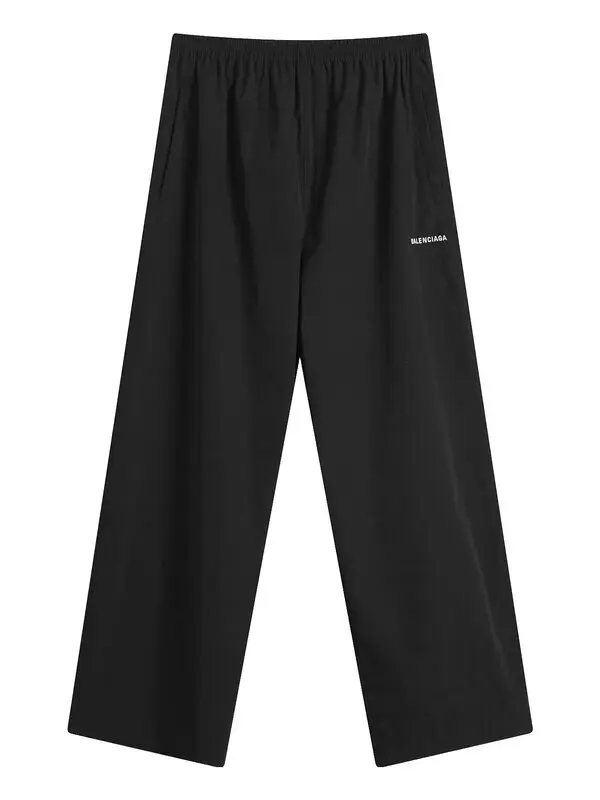 Balenciaga Stretch Poly Tracksuit Pants - Black