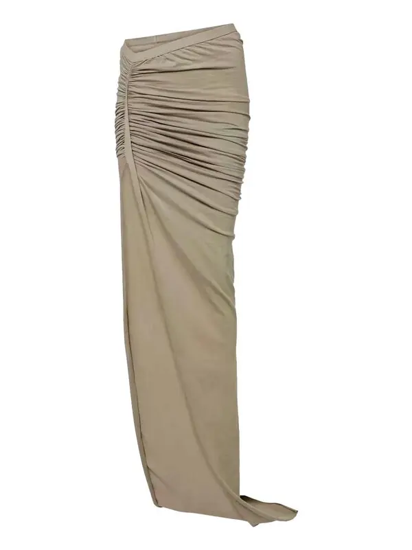 Rick Owens Draped Asymmetric Skirt - Neutrals