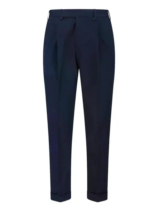 PT TORINO Tailored Cuffed Trousers - Blue