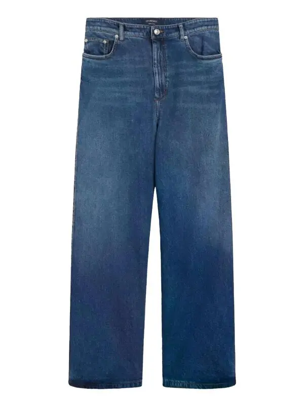 Sportmax Side-split Wide-leg Jeans - Blue