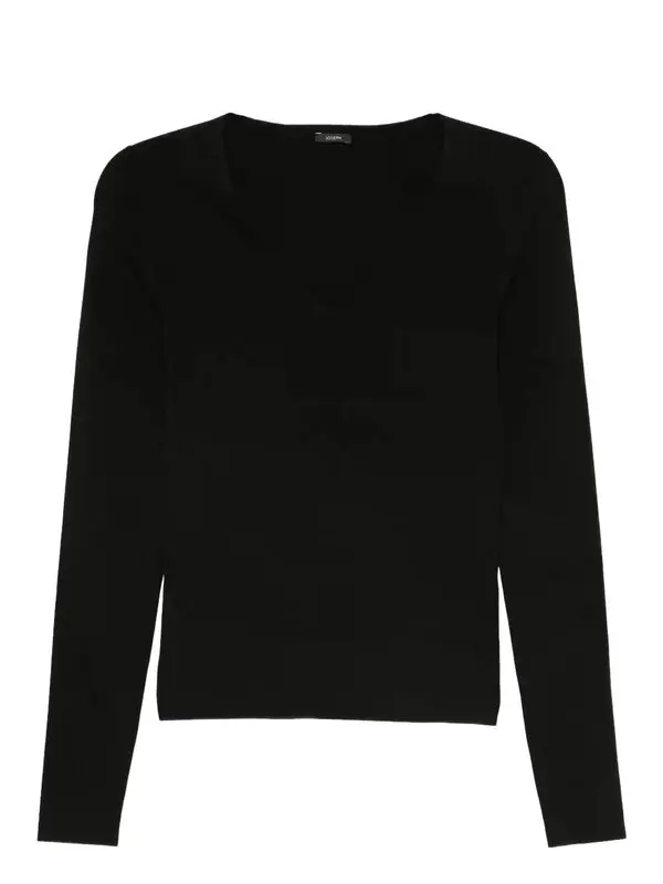 JOSEPH V-neck Sweater - Black