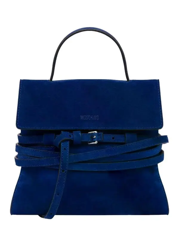 Moschino Suede Tote Bag - Blue