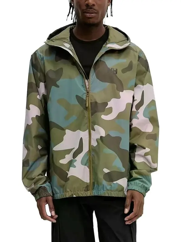 Helly Hansen Camouflage Hooded Jacket - Green