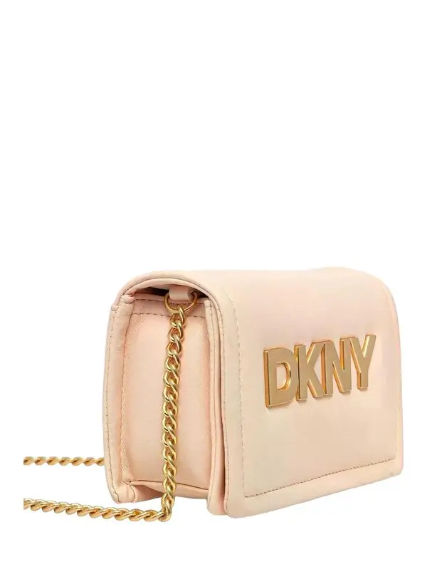 Dkny Logo-lettering Chain Bag - Pink