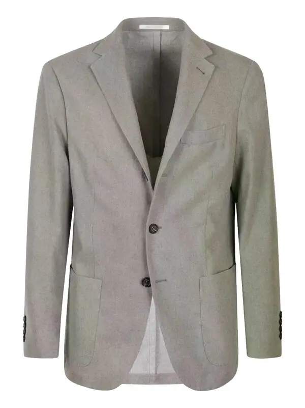 Eleventy Buttoned Cashmere-wool Jacket - Grey