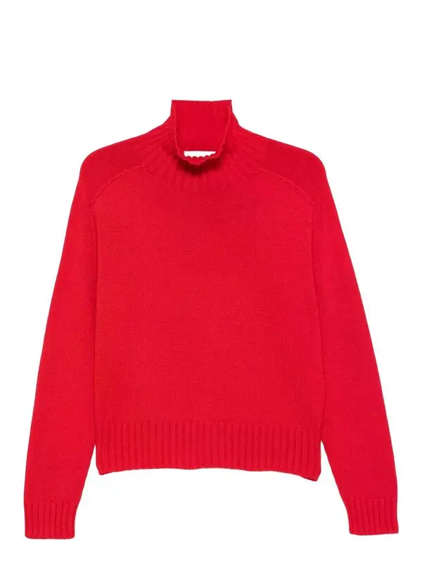 Eric Bompard Cashmere Turtleneck Sweater - Red