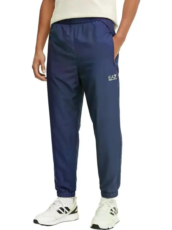 Emporio Armani Elasticated-waistband Track Pants - Blue