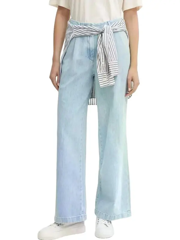 Marc O'polo Pleated Straight-leg Jeans - Blue