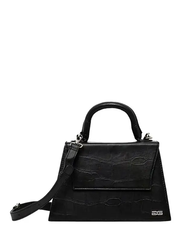 GESTUZ Crocodile-embossed Tote Bag - Black