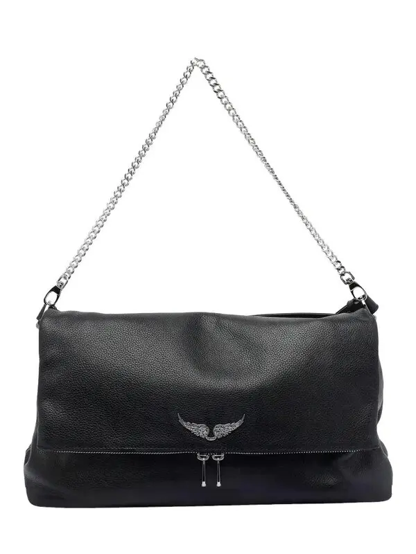 Zadig&Voltaire Chain-strap Leather Shoulder Bag - Black